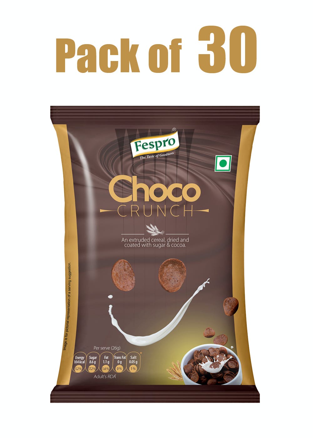 Get Choco Crunch (Strip of 30 pouch) (26g x 30Pcs) at ₹ 300 | LBB Shop