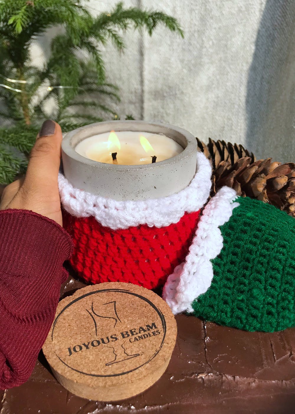 Get Vanilla Concrete Tumbler Candle & 2 Candle Sweaters at ₹ 1920 | LBB ...