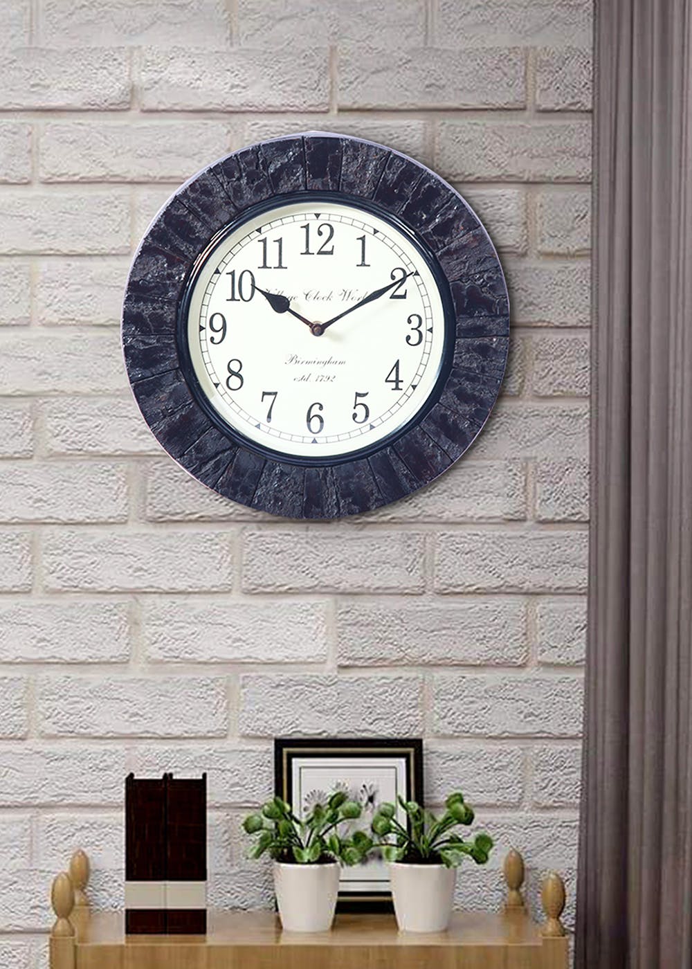 Get Black Matte Wall Clock at ₹ 3099 | LBB Shop
