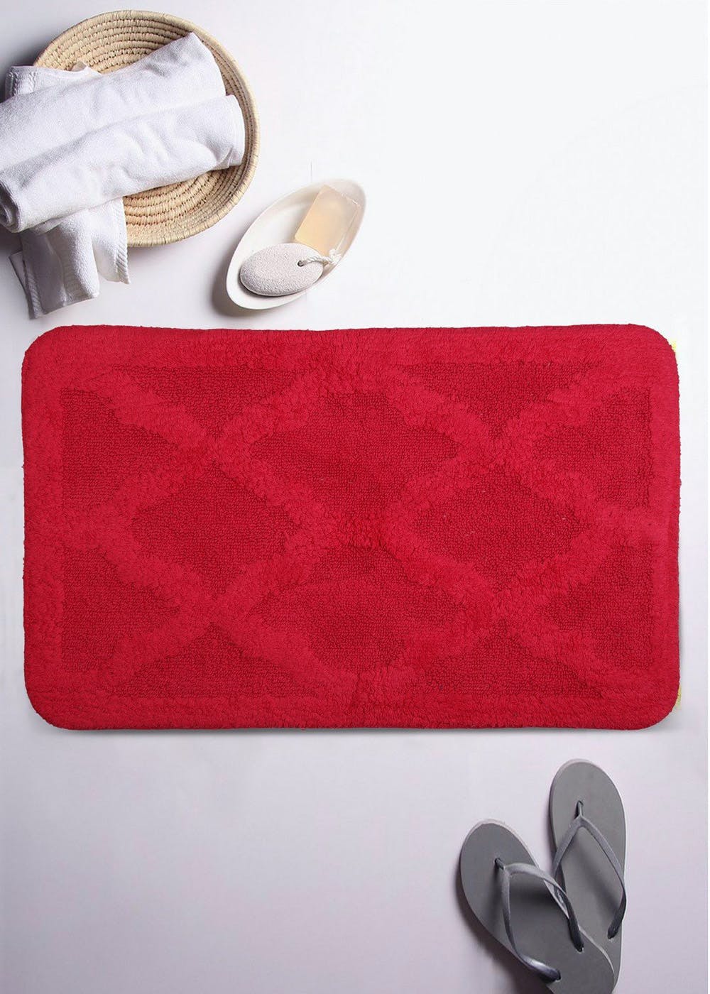 Get Anti-Slip Cotton Rasberry Extra LargeBathmat at ₹ 699 | LBB Shop