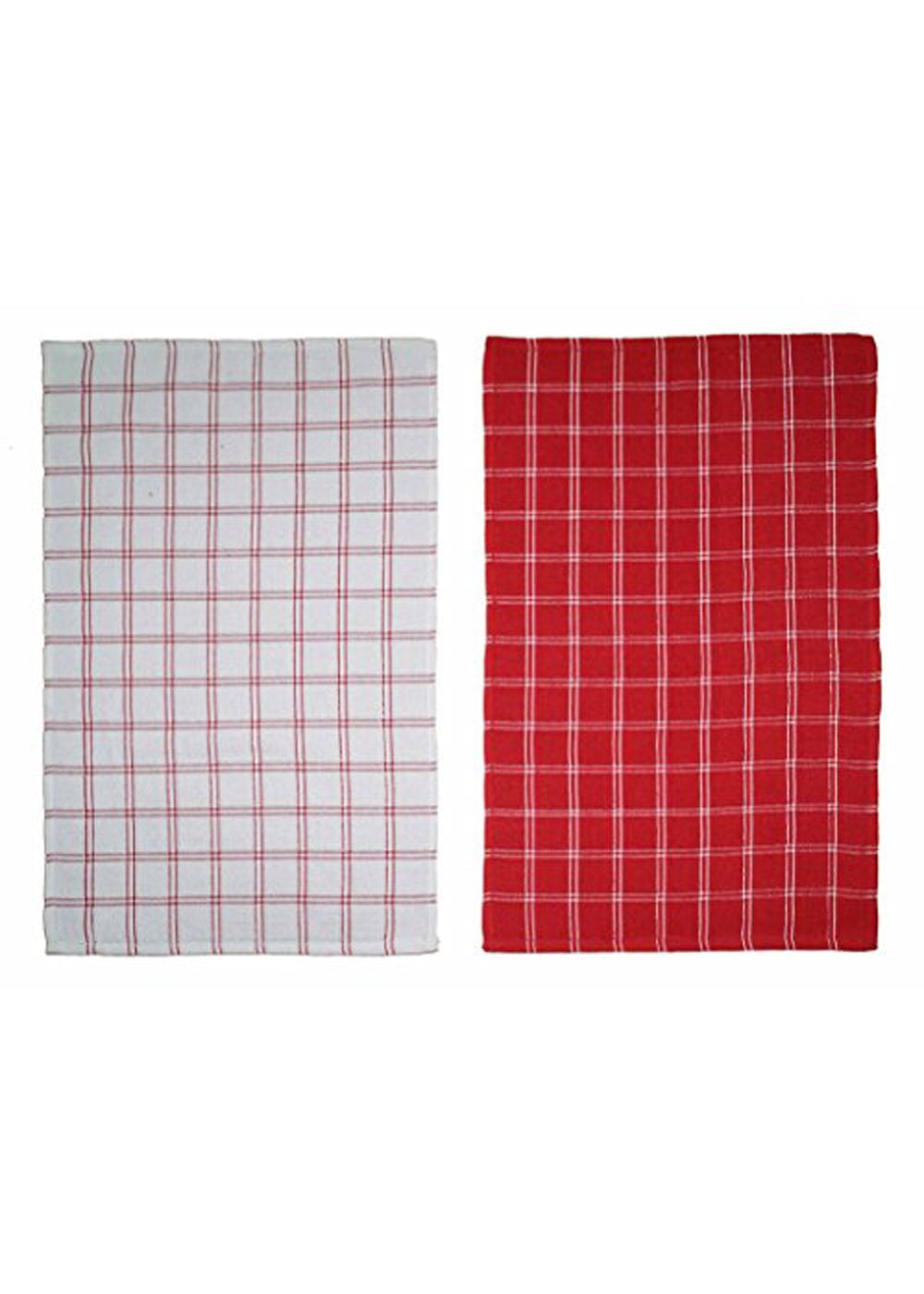 Get Red Thick Terry Tea Dish Towel - Set Of 2 at ₹ 299 | LBB Shop