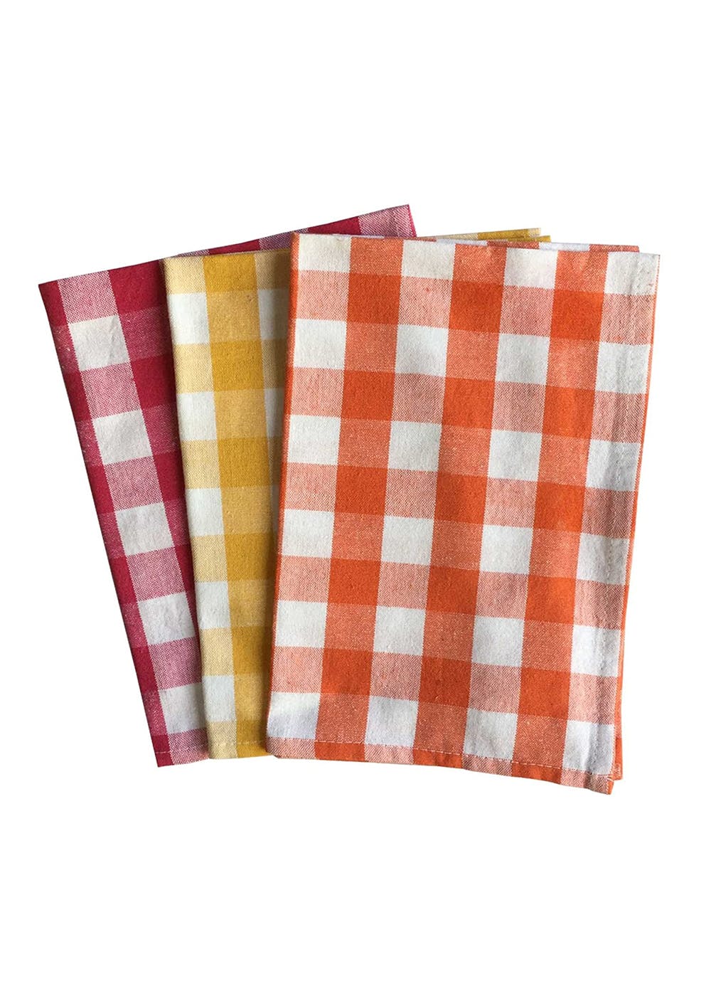 Get Assorted Dyed Checked Tea Towel - Set Of 3 at ₹ 399 | LBB Shop