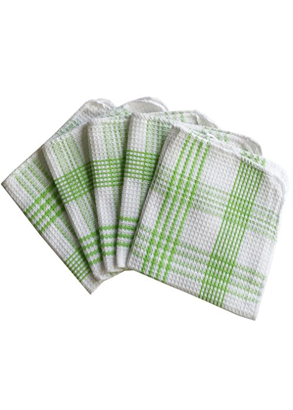 Get Green Checked Dishcloth - Set Of 5 at ₹ 399 | LBB Shop