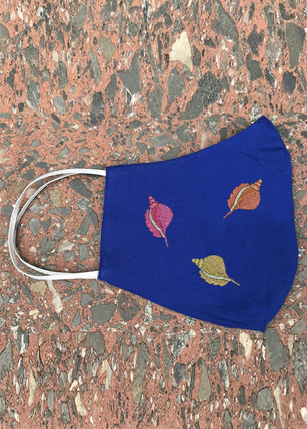 Get Hand Embroidered Multicolor Conch Shells Mask at ₹ 155 | LBB Shop