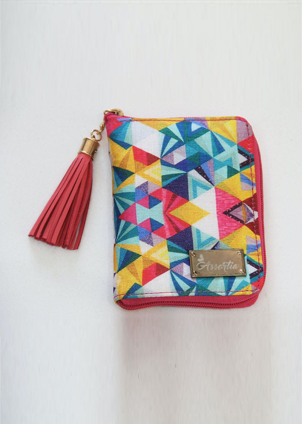 Get Colourful Triangles Printed Wallet at ₹ 800 | LBB Shop