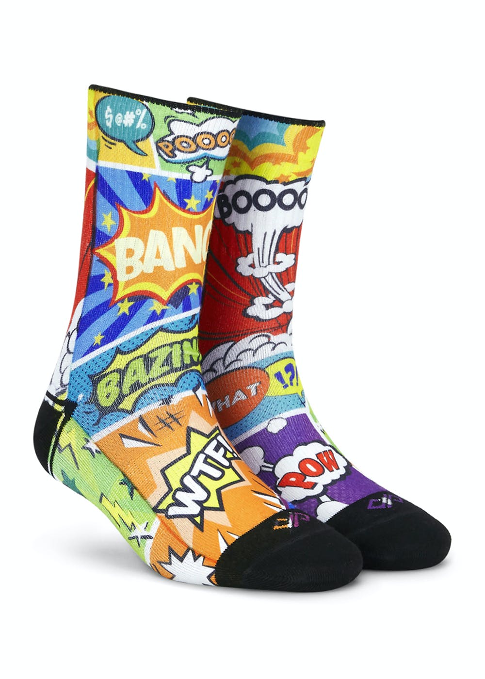 Get Comic Graphic Woven Multicoloured Crew Socks at ₹ 299 | LBB Shop