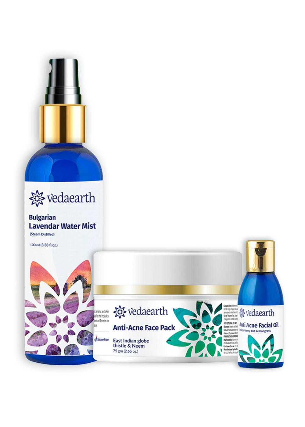 Get Complete Anti Acne Combo (Face Pack, Lavender Water Mist & Facial ...