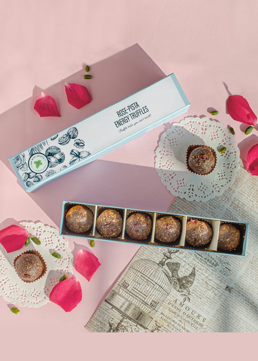 Get Rose-Pista Energy Truffles - 150 Grams at ₹ 575 | LBB Shop