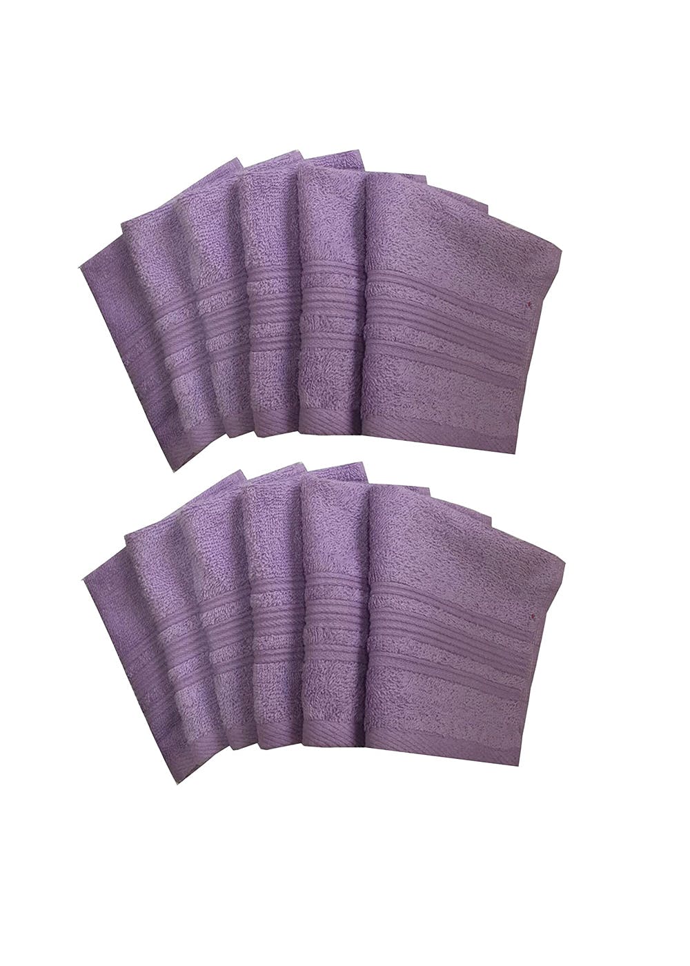 Get Light Purple Super Soft Cotton Face Towel - Set Of 12 at ₹ 588 ...
