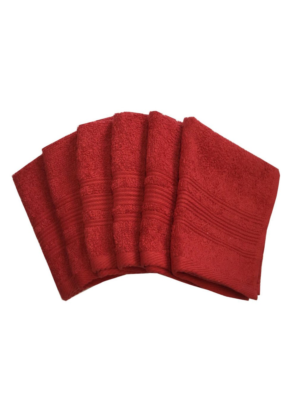 Get Hibiscus Red Super Soft And Fluffy Face Towel - Set Of 6 at ₹ 294 ...