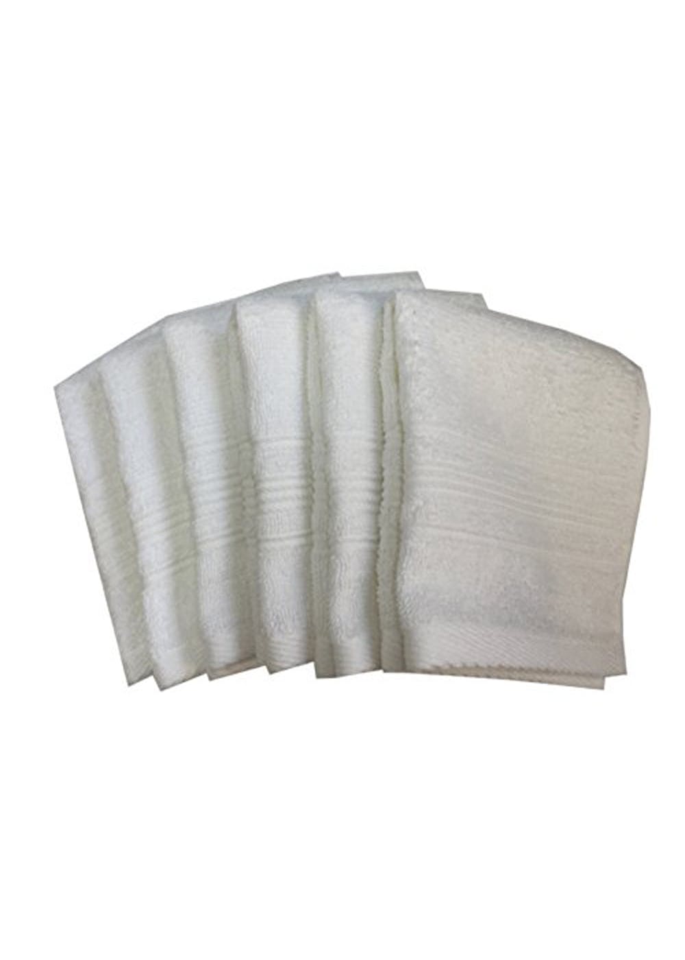 Get White Super Soft And Fluffy Face Cloth Towel - Set Of 6 at ₹ 294 ...