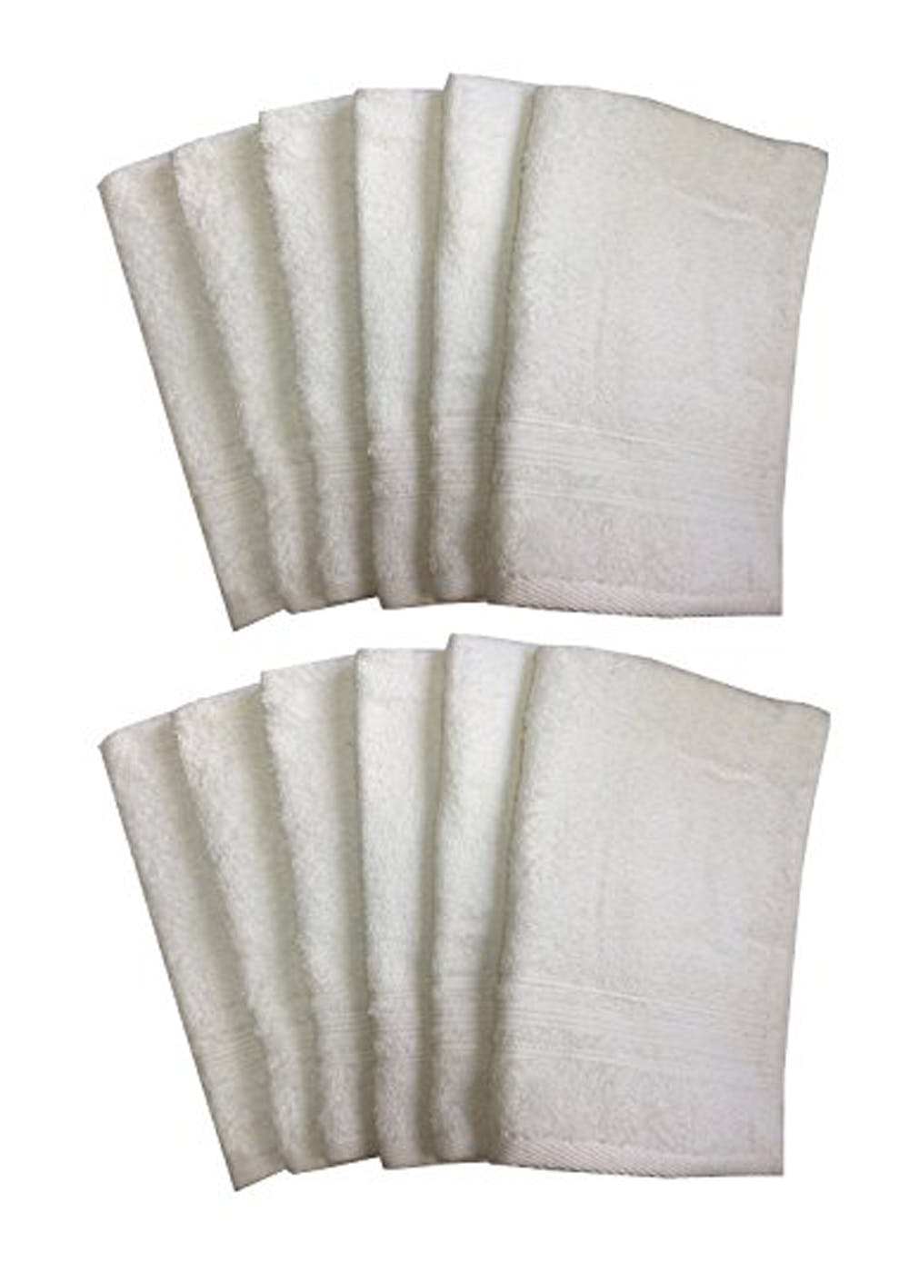 Get Off-White Super Soft And Fluffy Hand Towel - Set Of 12 at ₹ 1548 ...