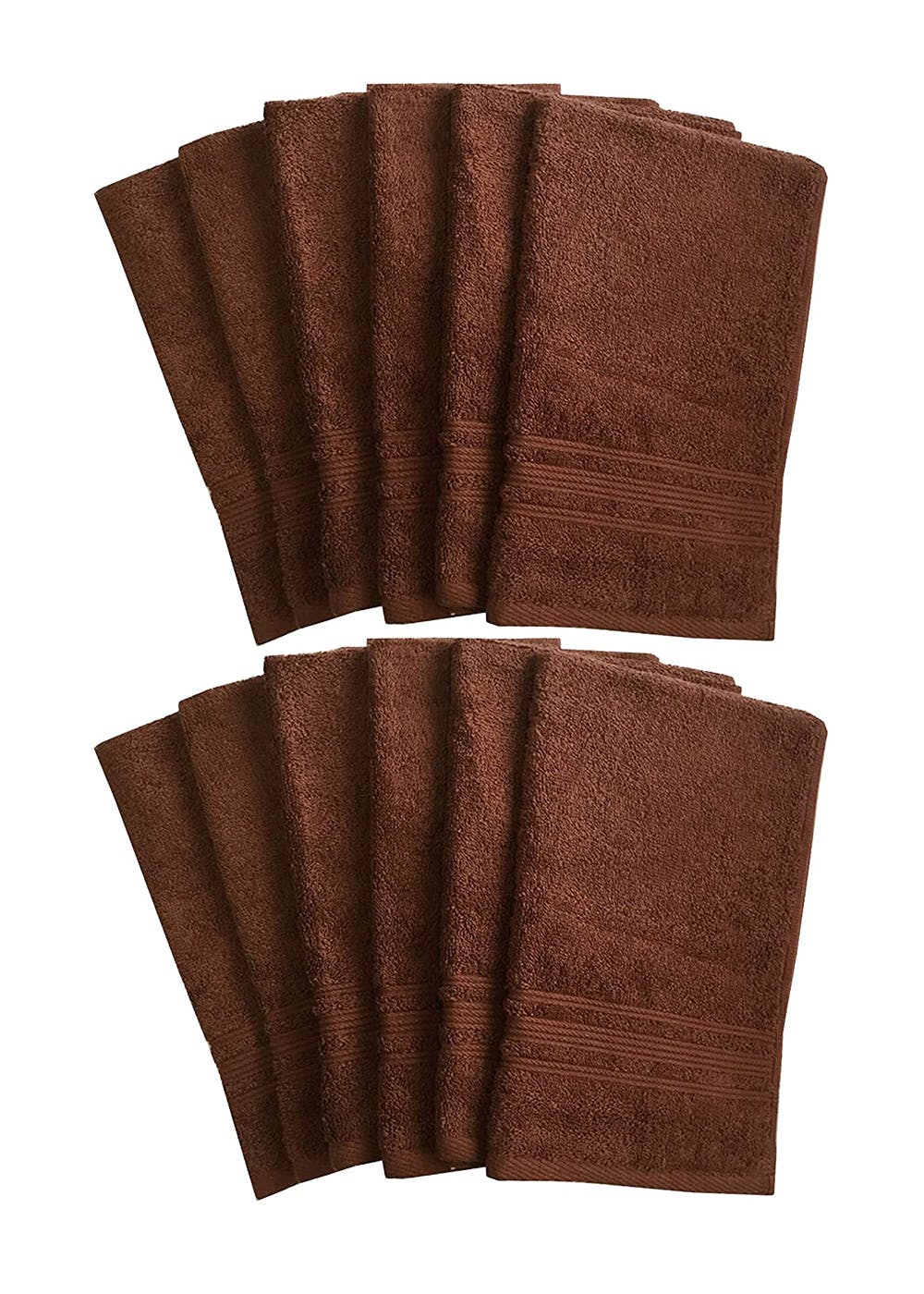 Get Brown Super Soft And Fluffy Hand Towel - Set Of 12 at ₹ 1548 | LBB Shop