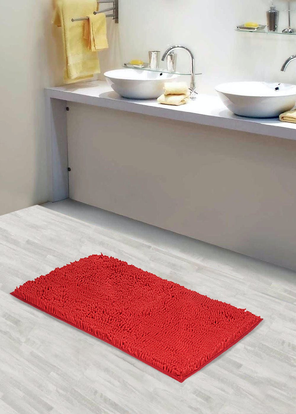 Get Rococco Red Anti-Slip Bathmat with Synthetic Backing at ₹ 899 | LBB ...