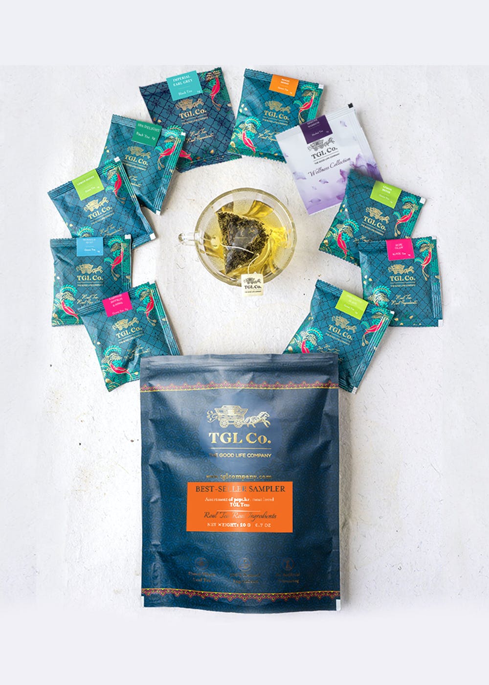 Get Best Sampler Tea Bags- Tea Assortment- 10 Teas Bags at ₹ 170 | LBB Shop