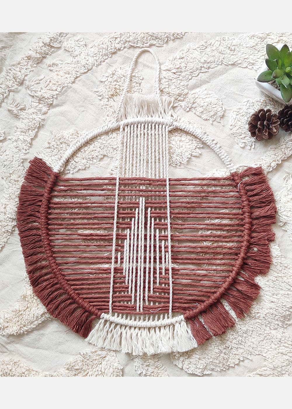 Get Round Macrame Wall Hanging at ₹ 549 | LBB Shop