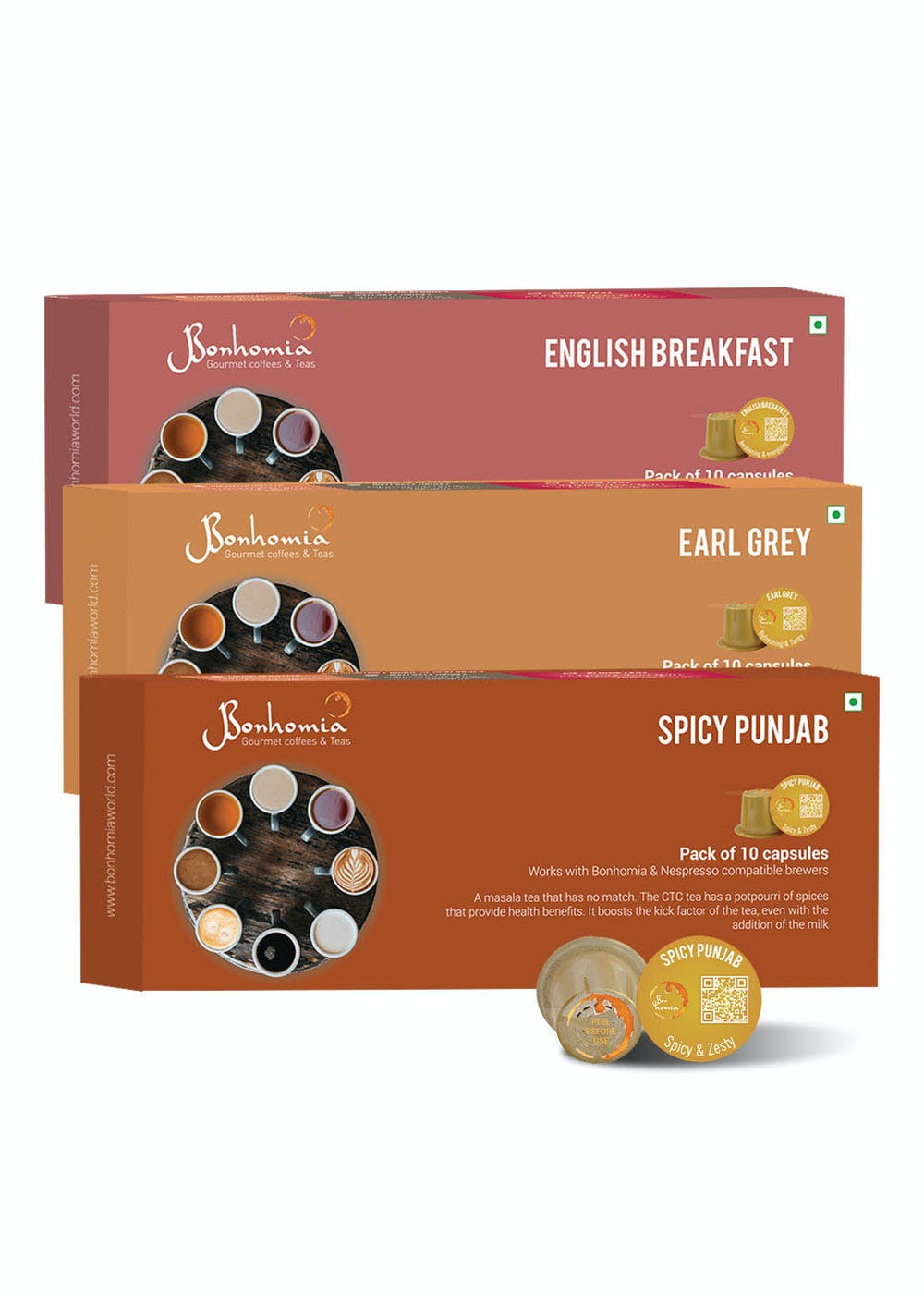 Get Classic Tea Capsules Combo: Spicy Punjabi, Earl Grey & English ...