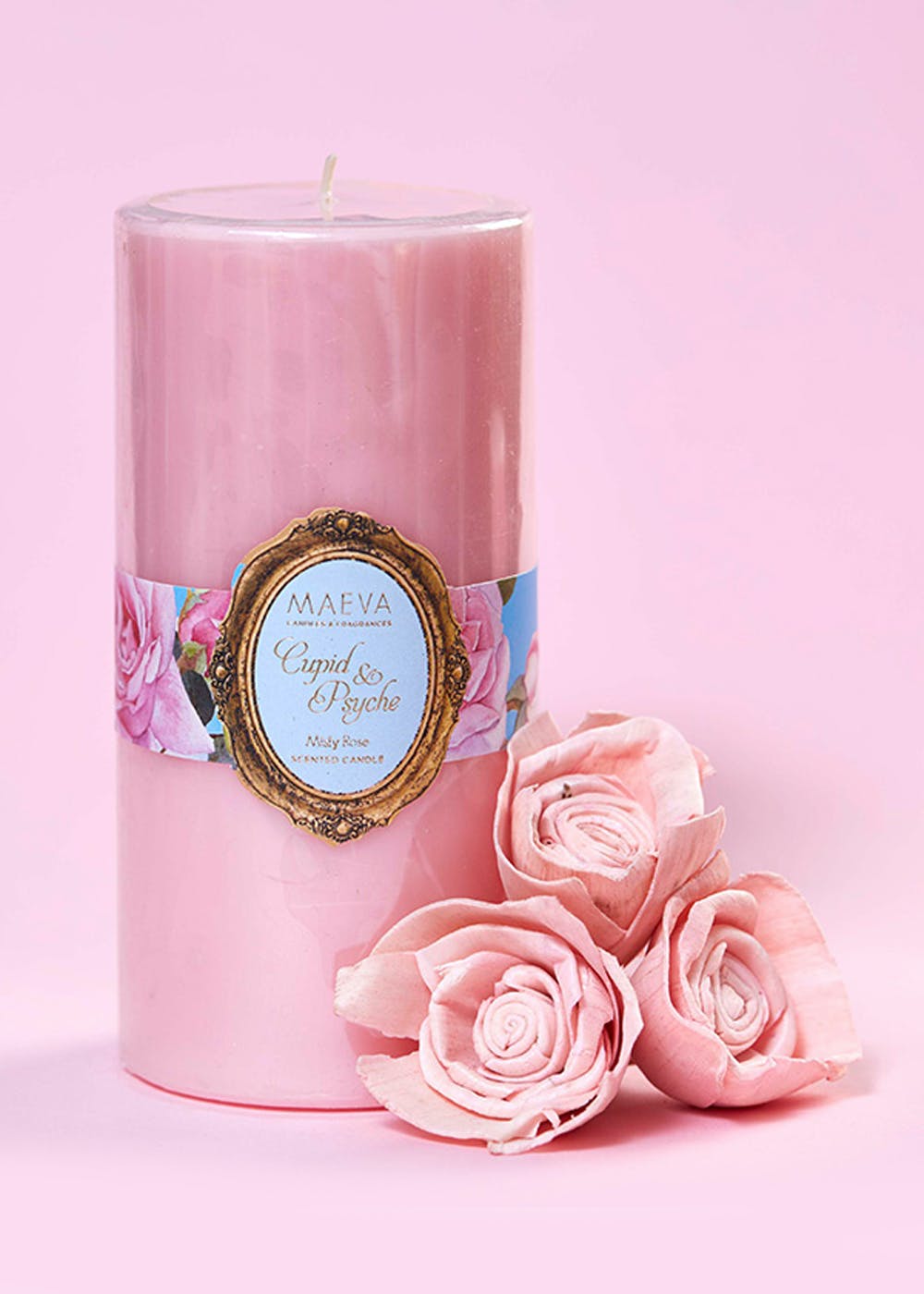 Get Cupid & Psyche Pillar Scented Candle - Large at ₹ 699 | LBB Shop