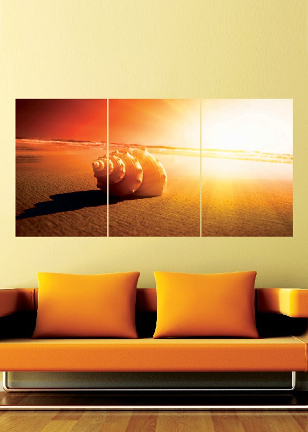 Get Shell On Beach Set of 3 Wall Mounted Panels at ₹ 999 | LBB Shop