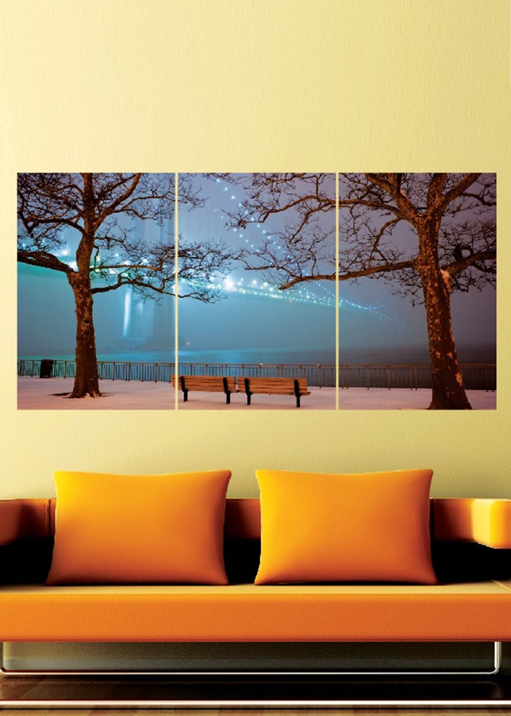 Get Nature in Winter Set of 3 Wall Mounted Panels at ₹ 999 | LBB Shop