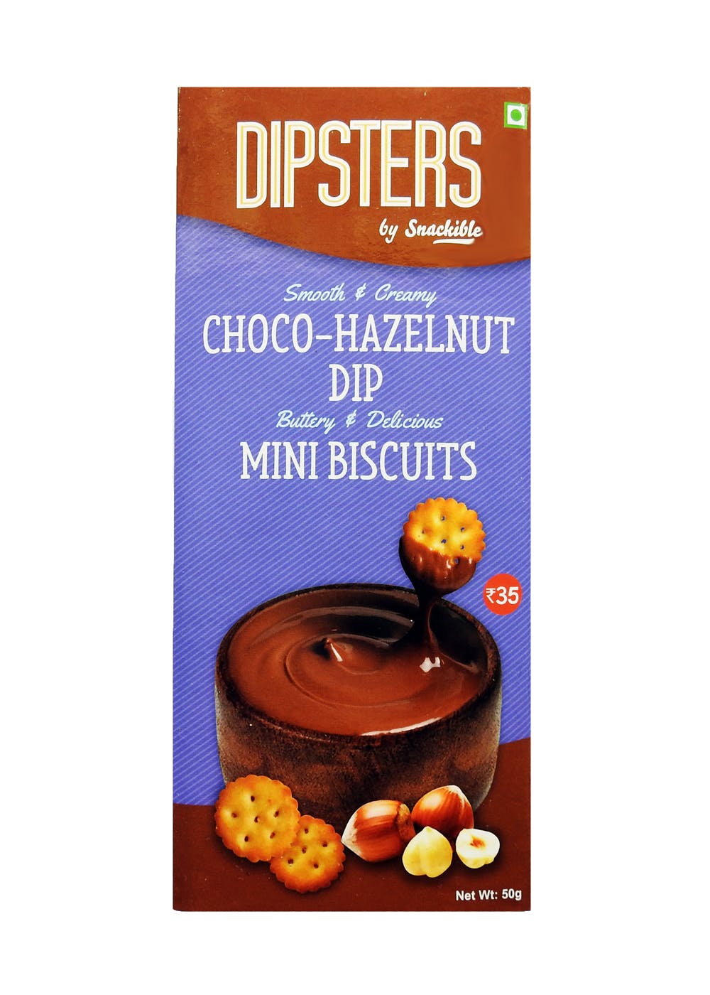 Get Choco-Hazelnut Dip With Mini Biscuits (Pack Of 5) - 5x50gm at ₹ 200 ...