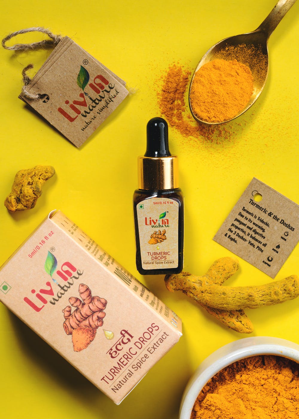 Get Natural Turmeric Extract Drops (5ml) at ₹ 195 | LBB Shop