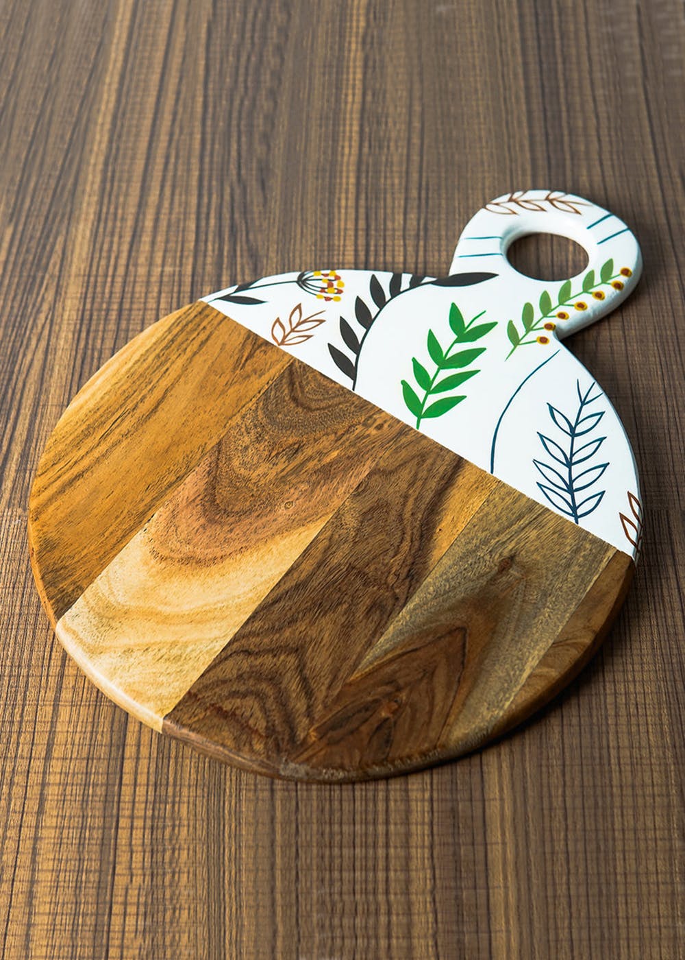 Get Acacia Wooden Round Serving Platter at ₹ 999 | LBB Shop