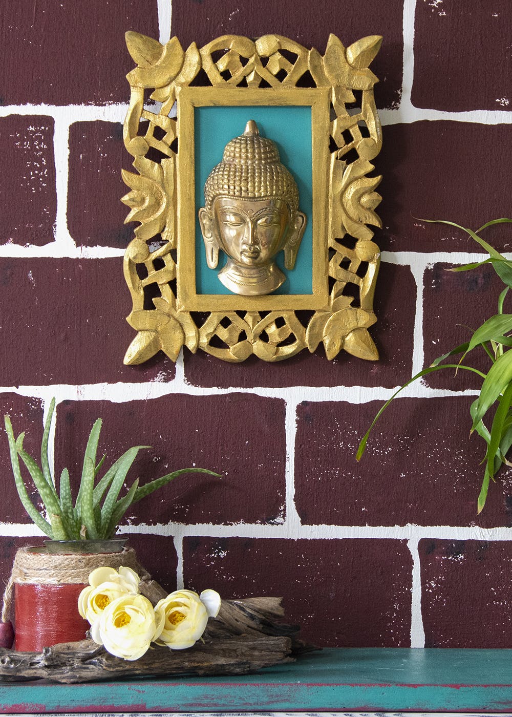 Get Golden Buddha Idol Frame at ₹ 1499 | LBB Shop