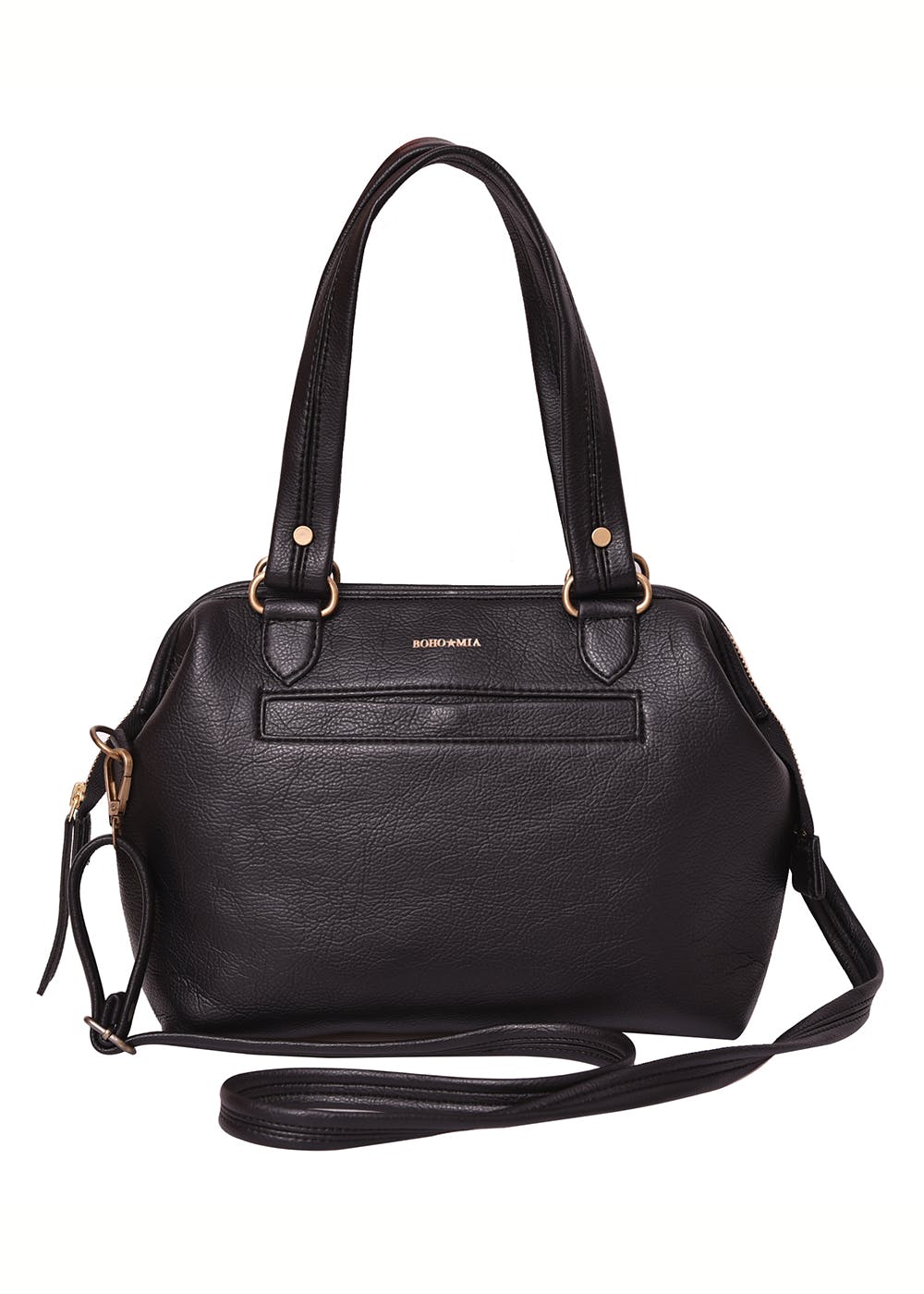 Get Solid Textured Vegan Front Pocket Handbag at ₹ 1799 | LBB Shop