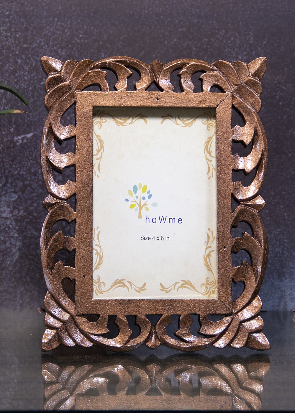 Get Carved Bronze Wooden Photo Frame at ₹ 960 | LBB Shop