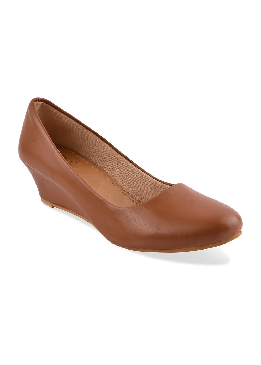 Get Glossy Solid Ballerina Wedges at ₹ 1299 | LBB Shop