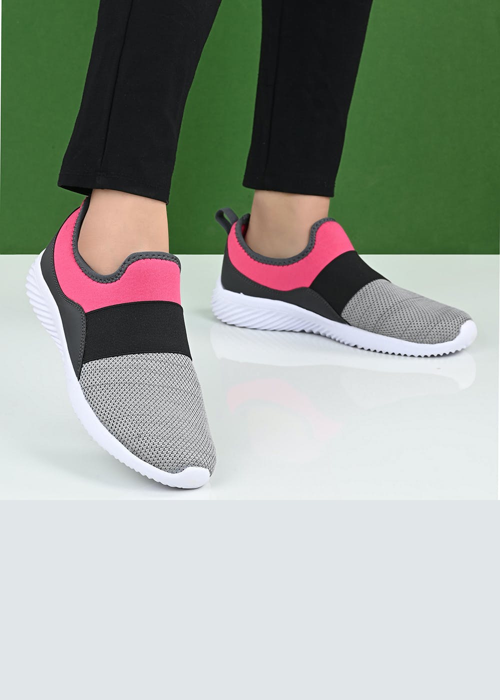 Get Three-Tone Mesh Walking Shoes at ₹ 1299 | LBB Shop