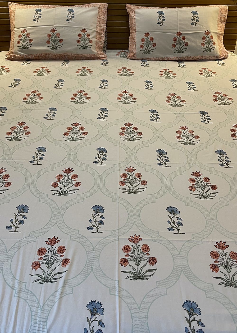 Get Ethnic Pattern & Floral Printed Bedsheet Set at ₹ 2990 | LBB Shop