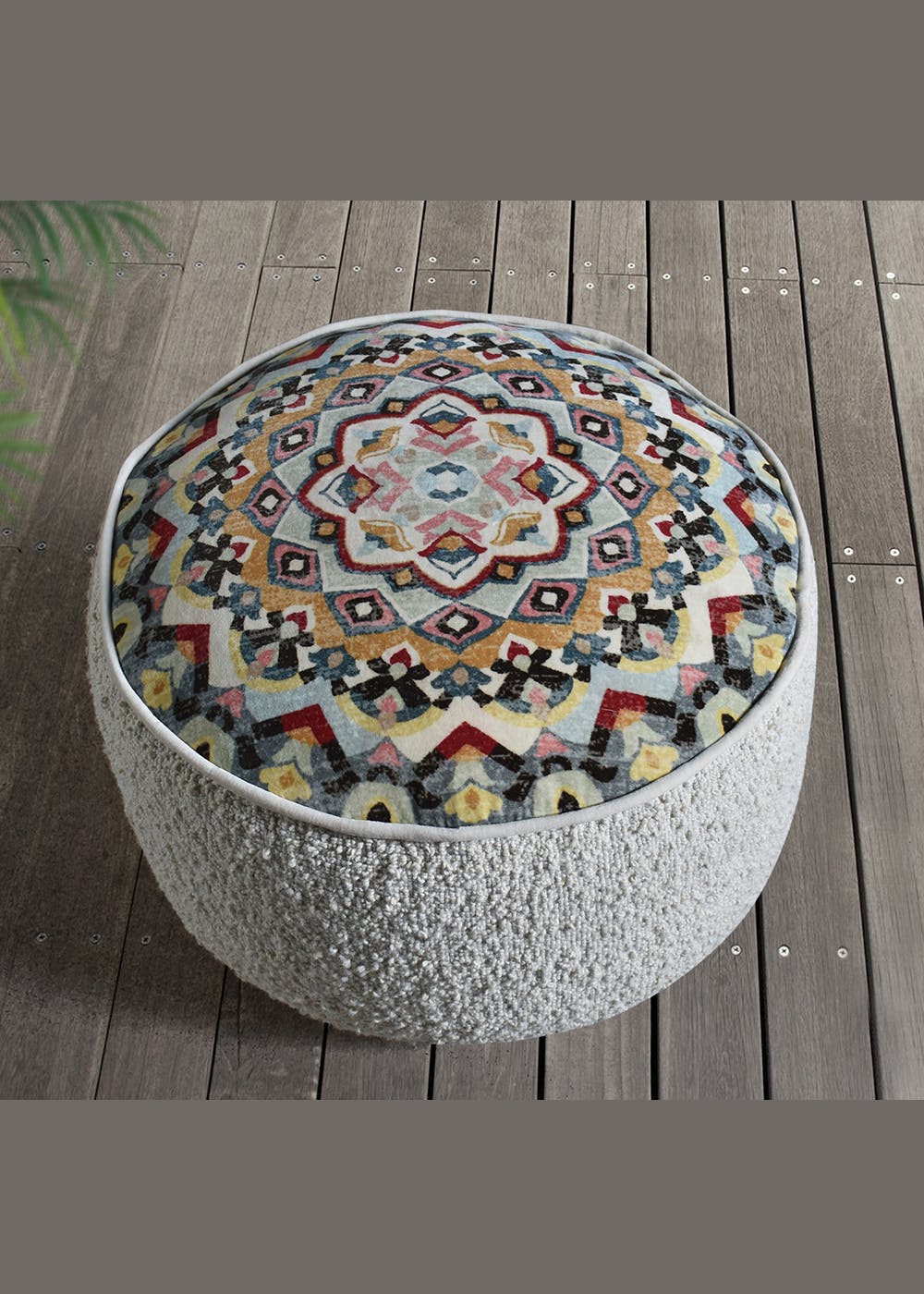 Get Multi Color Durrus Pouf at ₹ 4900 | LBB Shop