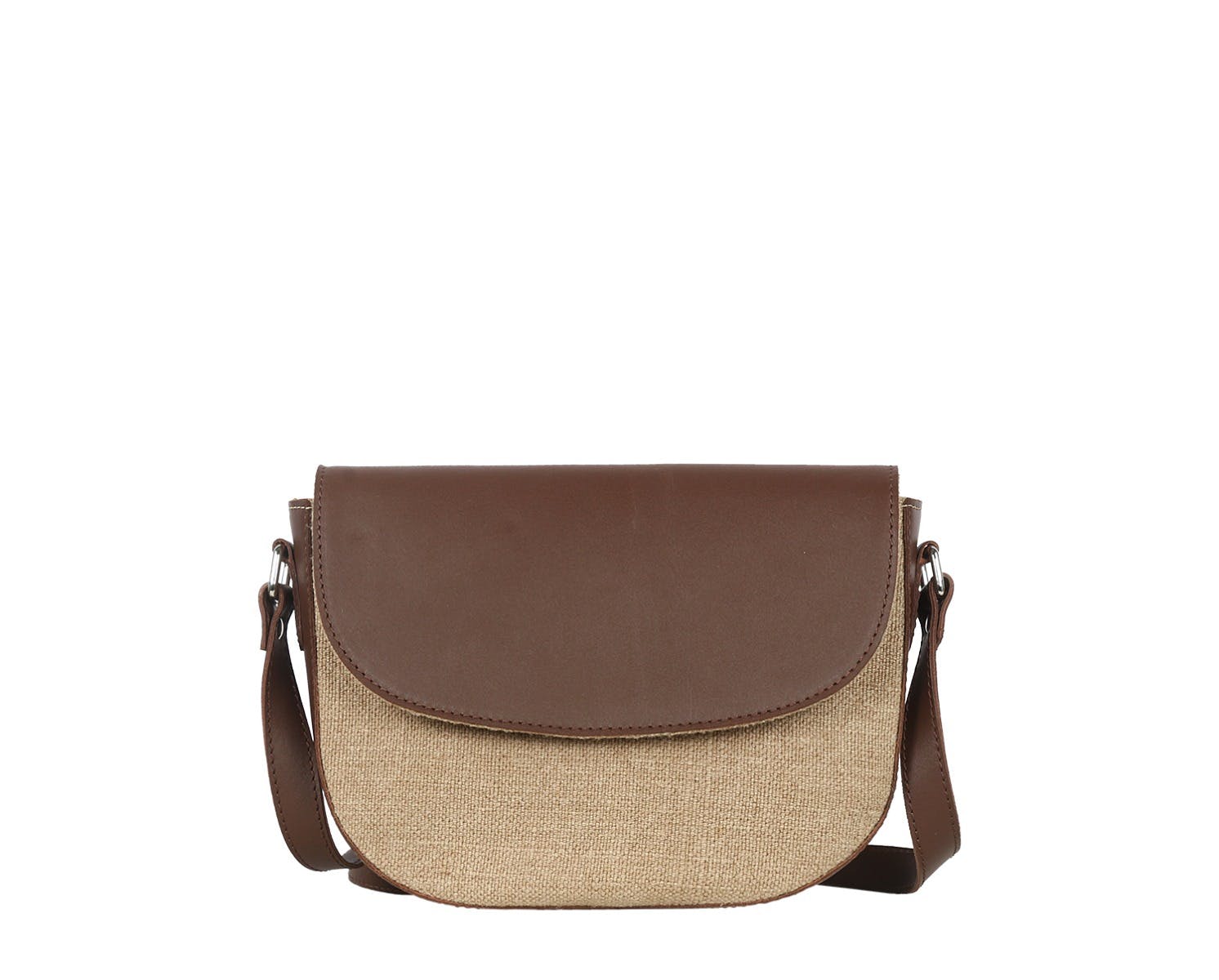 Get Magnetic Button Brown Saddle Bag at ₹ 3000 | LBB Shop