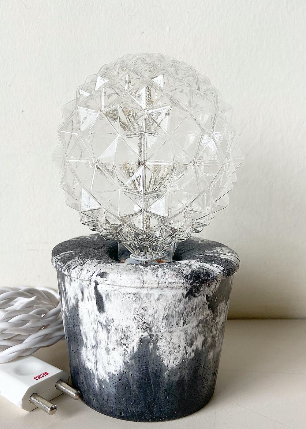 Get Starlight Concrete Table Lamp with Crystal LED Bulb at ₹ 2250 | LBB ...