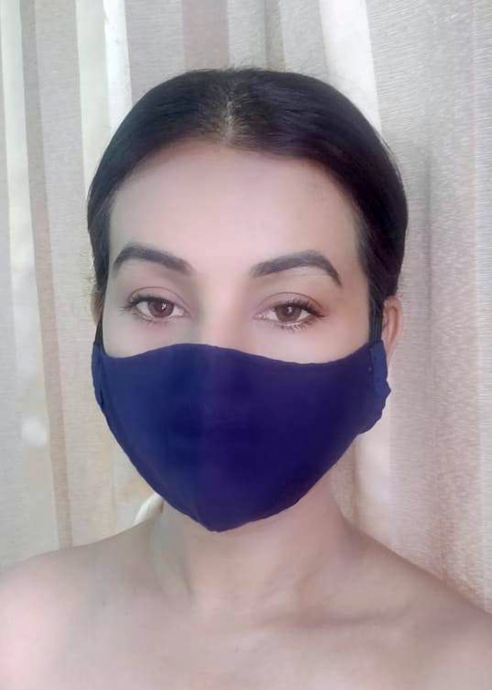Get Blue Cotton Plain 3 Ply Face Mask at ₹ 245 | LBB Shop