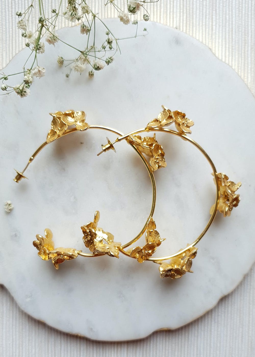 Get Daffodil Oversized Hoops at ₹ 899 | LBB Shop