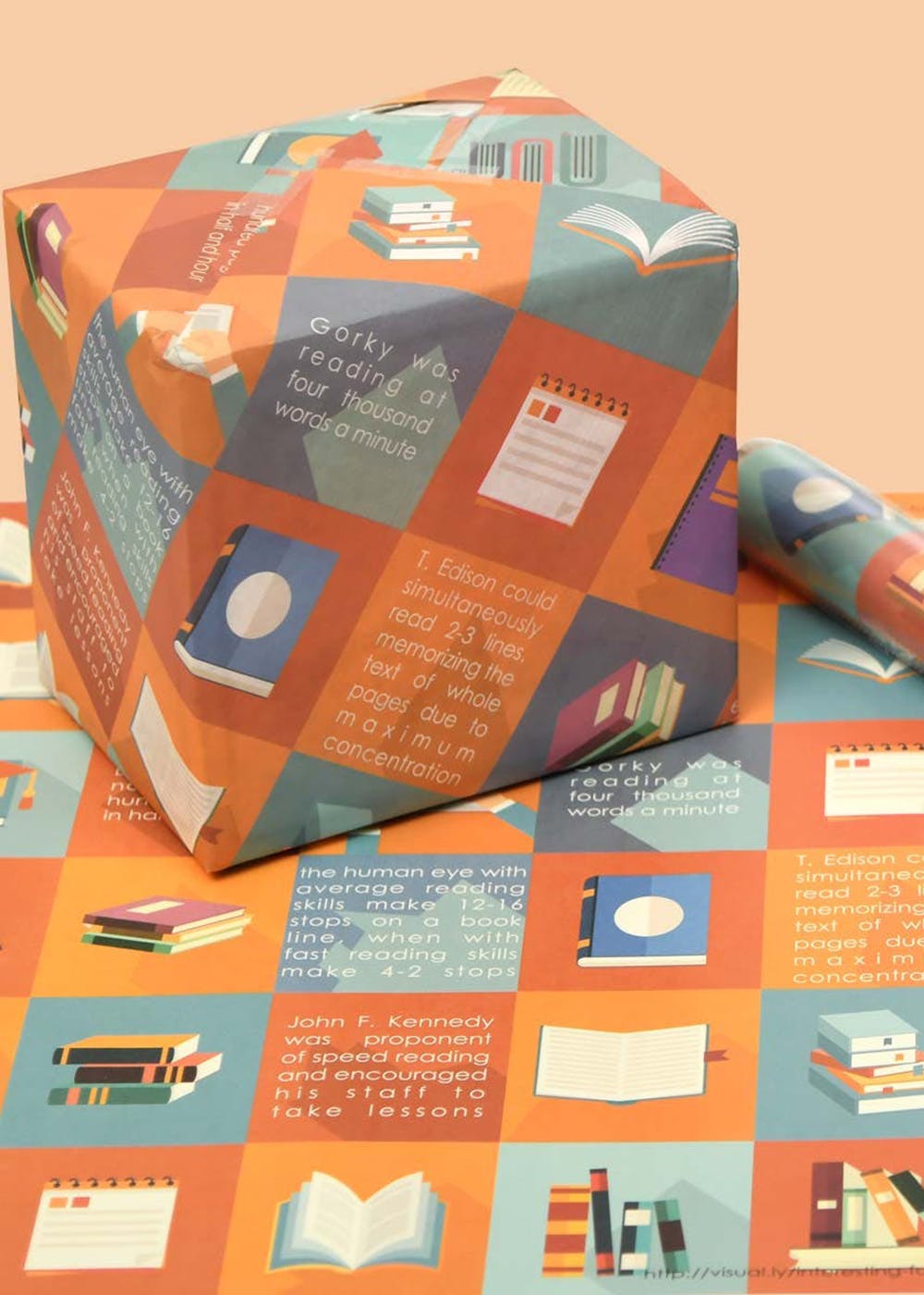 Get Multi Books Graphic Wrapping Paper at ₹ 500 | LBB Shop