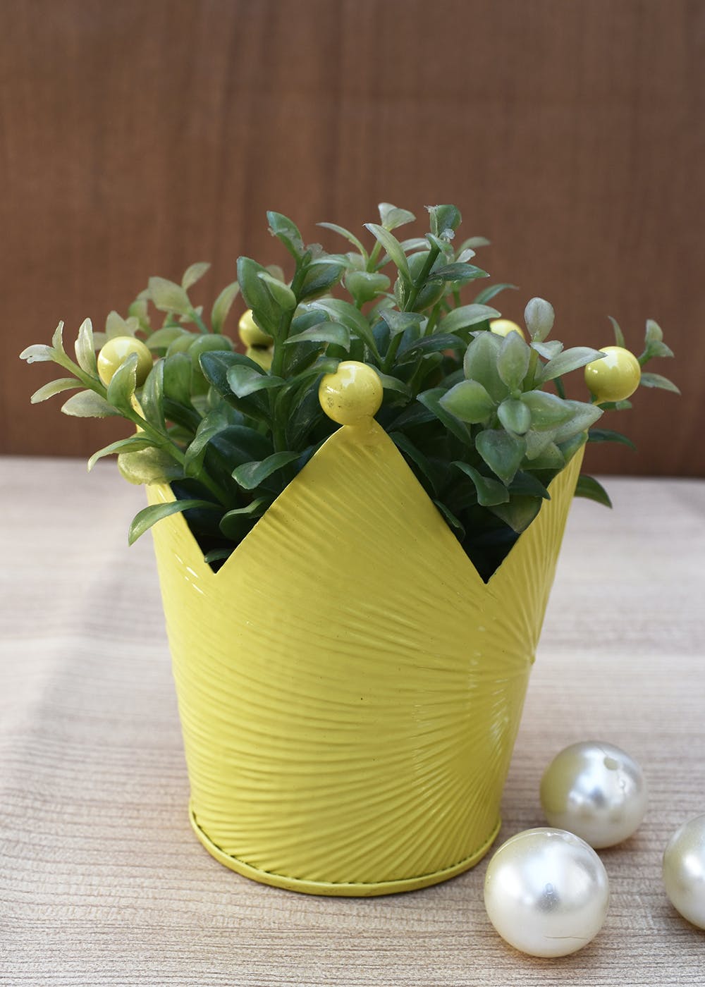 Get Crown Planter Yellow at ₹ 500 | LBB Shop