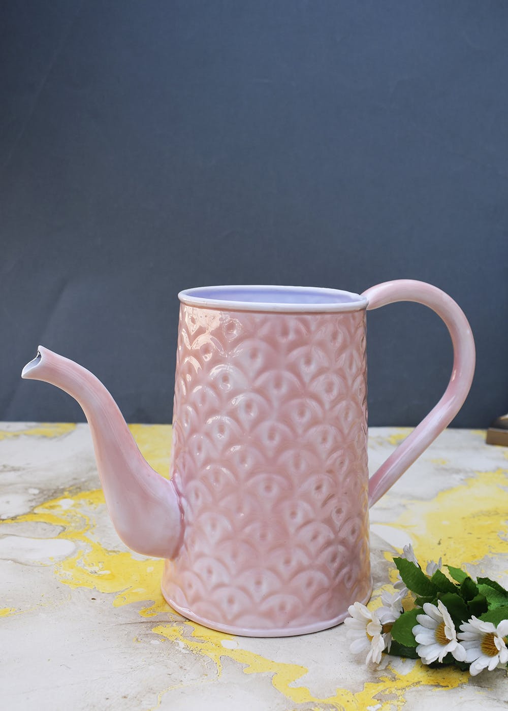 Get Pink Textured Jug Planter at ₹ 1250 | LBB Shop