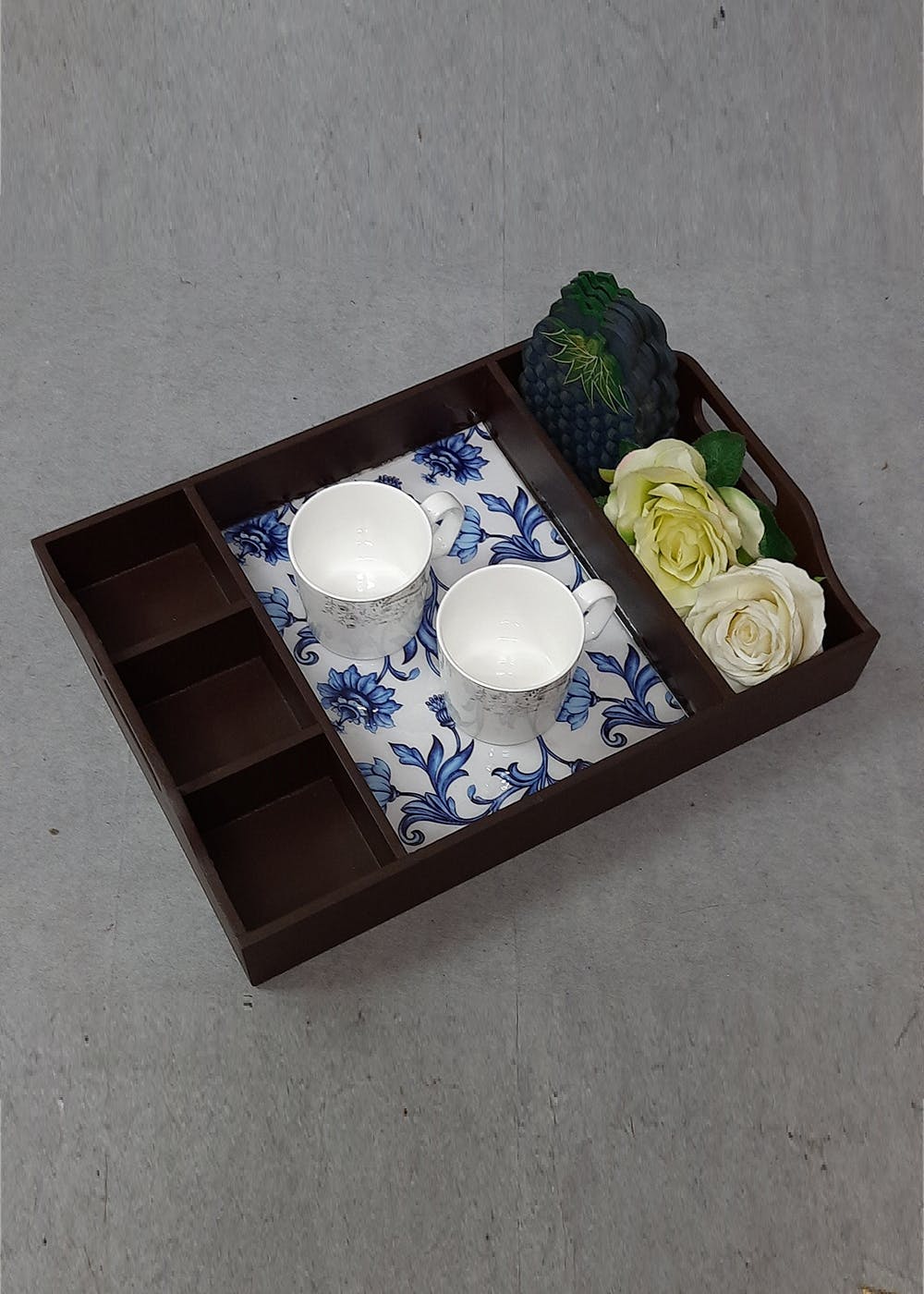 Get Wooden Section Tray at ₹ 1595 | LBB Shop
