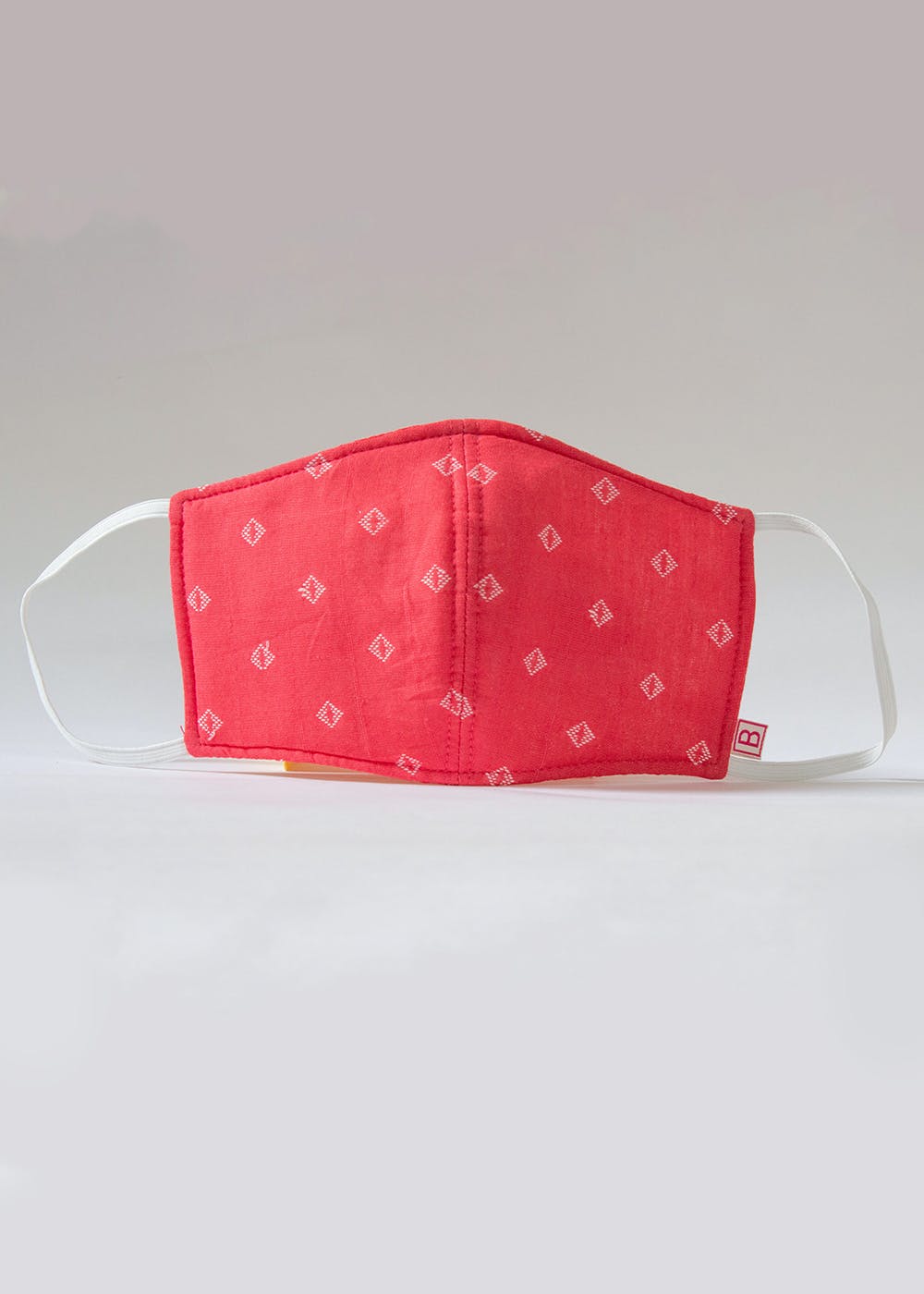 Get Red Dobby 3 Layer Cotton Mask at ₹ 149 | LBB Shop