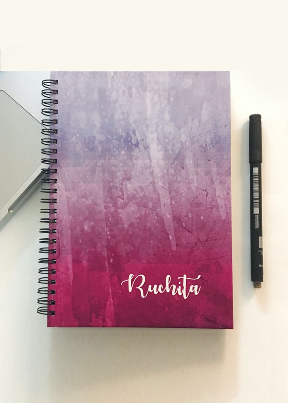 Get Fuchsia Abstract Forever (Rewritable) Notebook With Pen at ₹ 999 ...