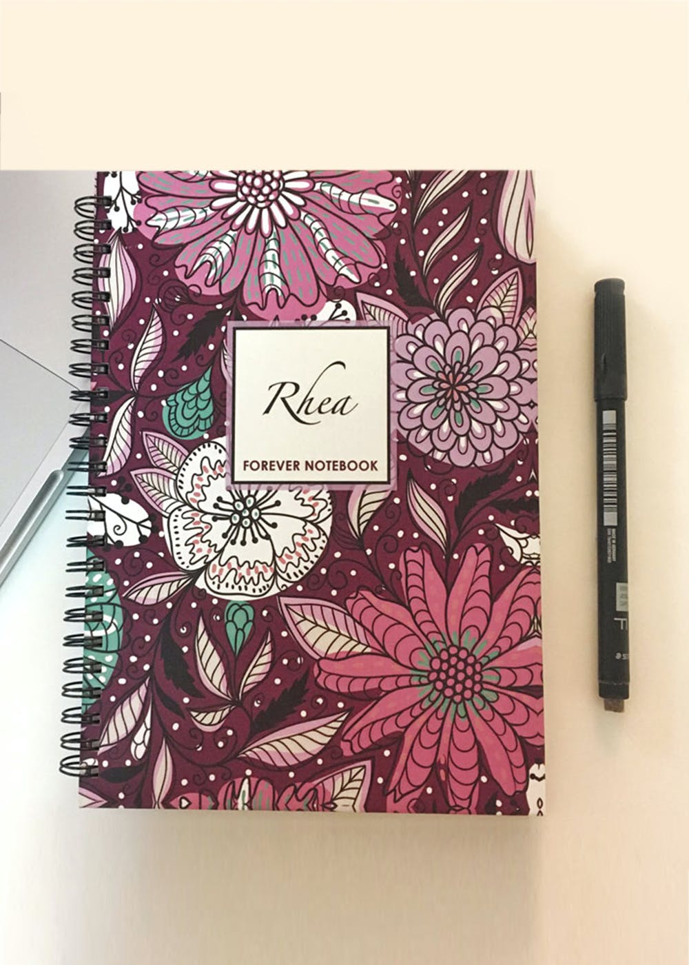 Get Maroon Floral Forever (Rewritable) Notebook at ₹ 999 | LBB Shop