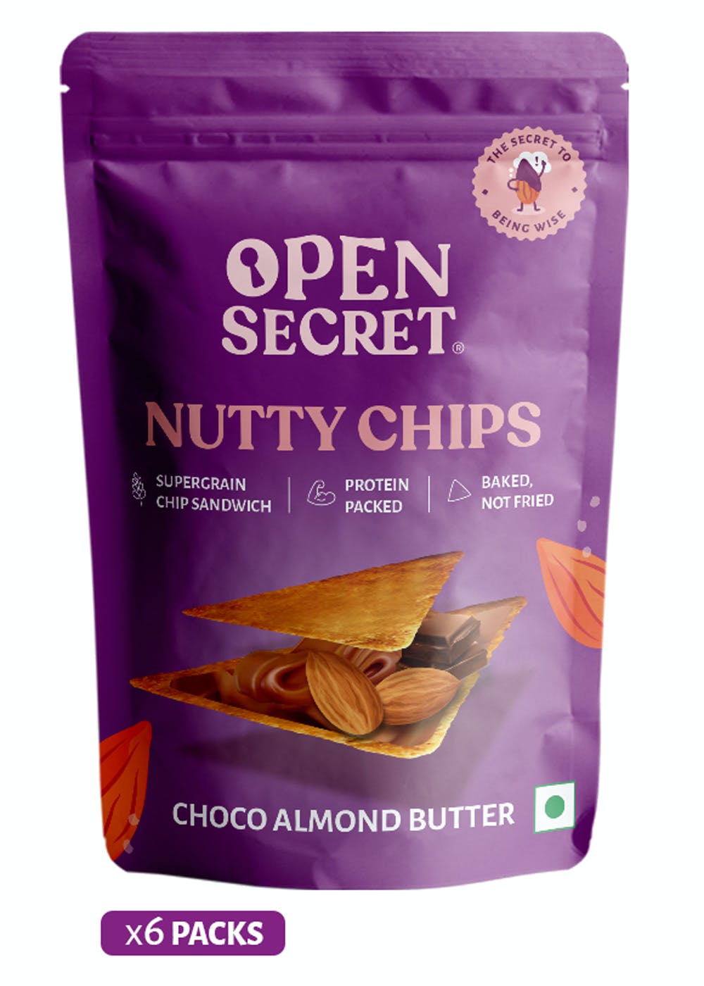 Get Nutty Chips - Choco Almond Butter with Supergrains - 6 Packs at ...