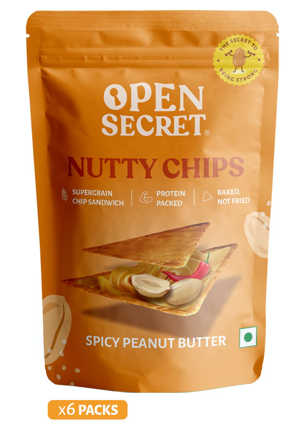 Get Nutty Chips - Spicy Peanut Butter with Supergrains - 6 Packs at ...