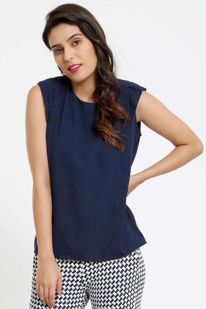 Get Layered Cap Sleeve Top at ₹ 1900 | LBB Shop