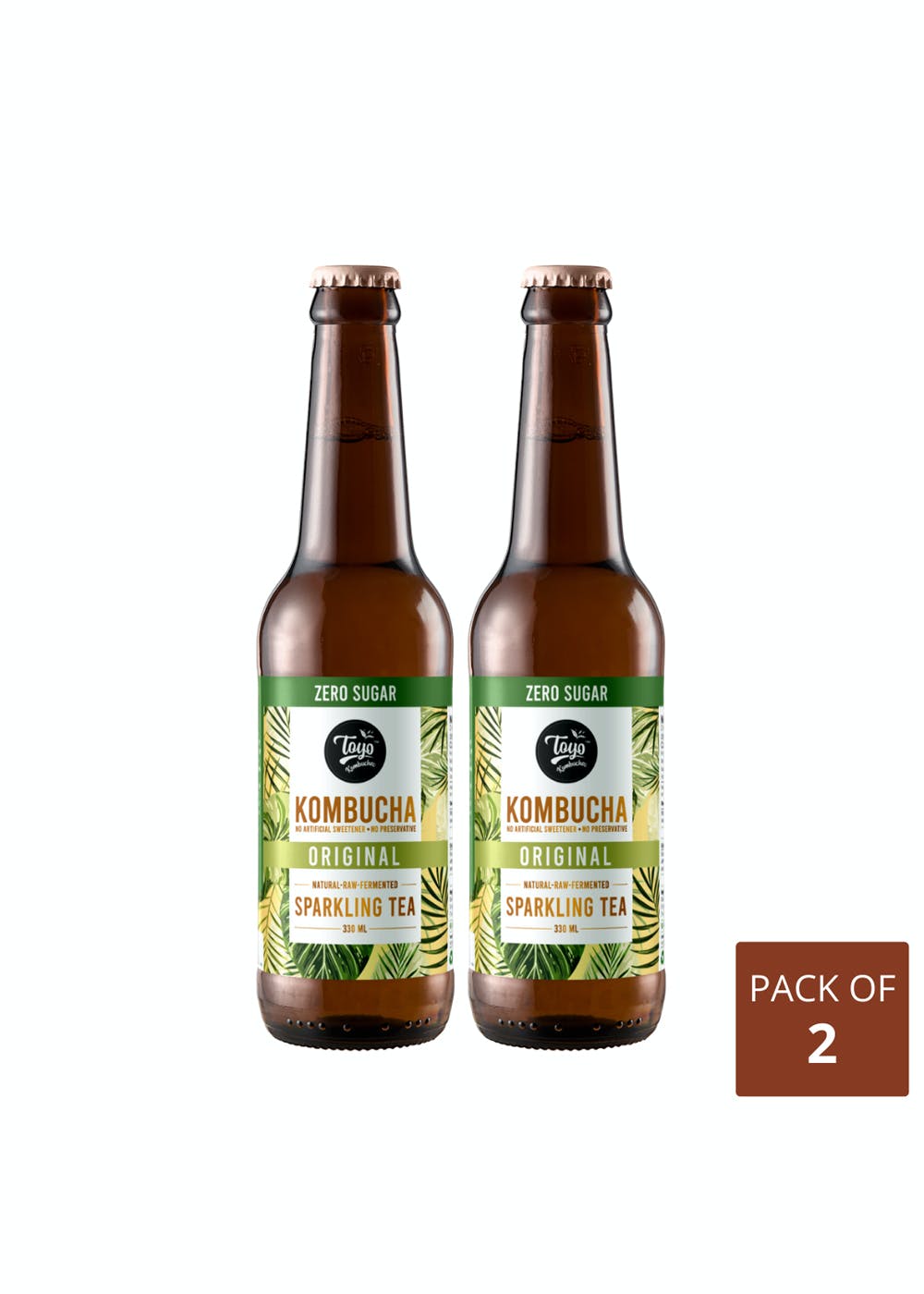 Get Zero Sugar Sparkling Fermented Tea - Original - 330ml each at ₹ 190 ...