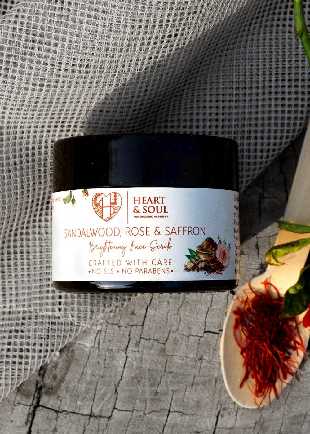 Saffron Rose And Australian Sandalwood Face Scrub at Adolfo Scanlan blog